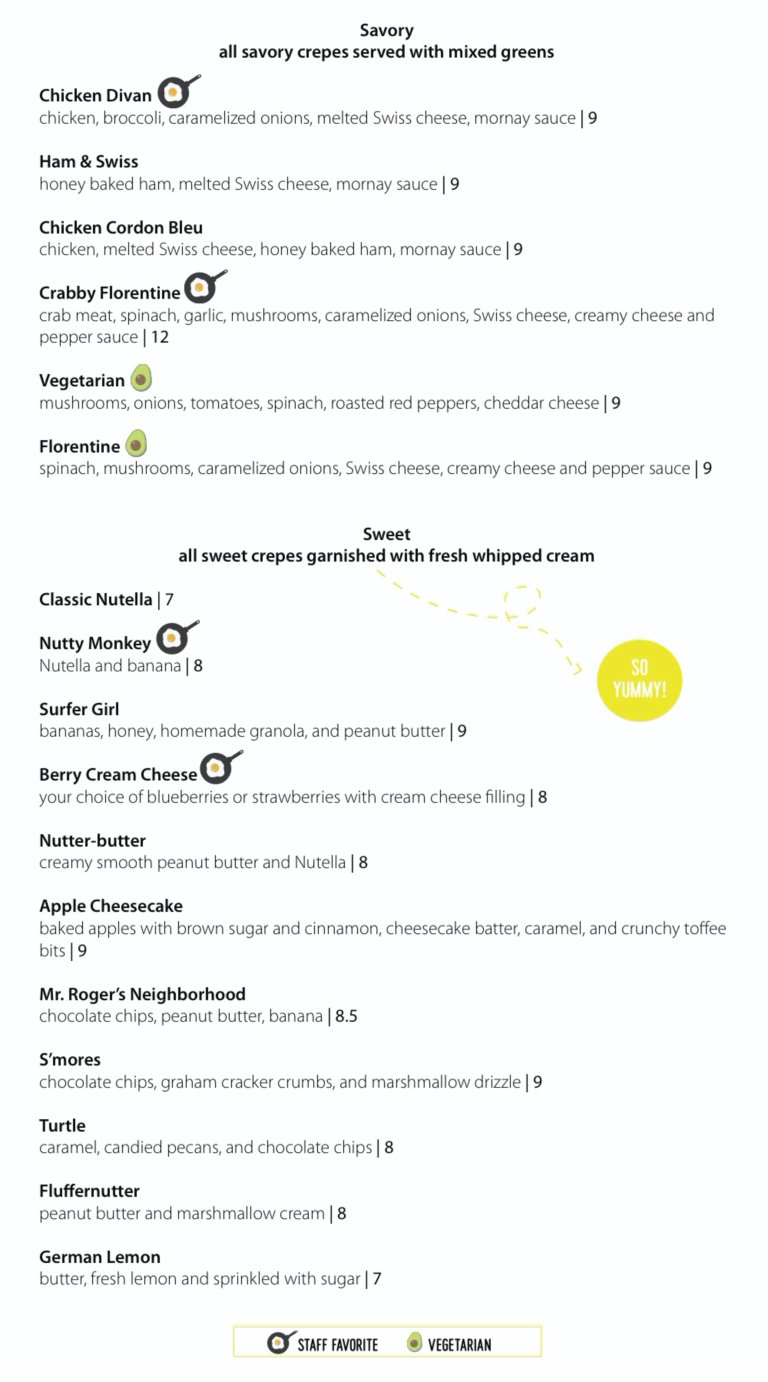 Menu - Sunny Day Cafe