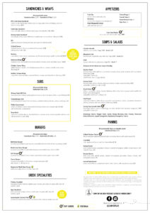 Menu - Sunny Day Cafe